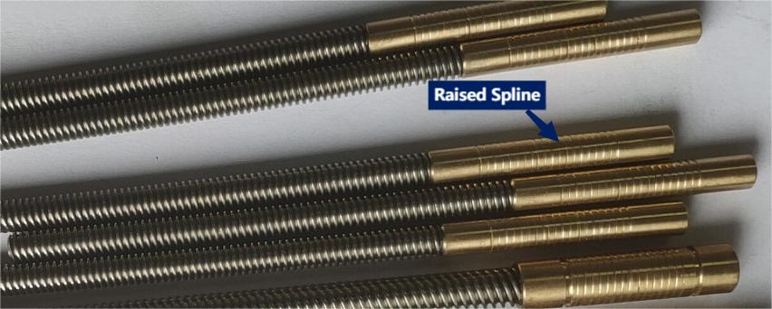 Lead Screw for Motor Rotor: Raised Spline VS Knurl - ALM