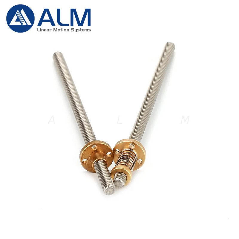 304 Stainless Steel Tr8x8 Sliding Lead Screw & Brass Bronze Nut from ...