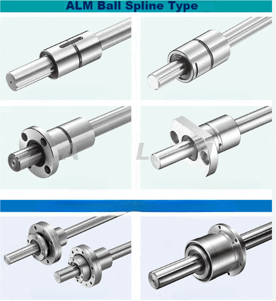 Flange Nut Custom Spline Shaft SLF020 SLF025 SLF030 Ball Spline from ...