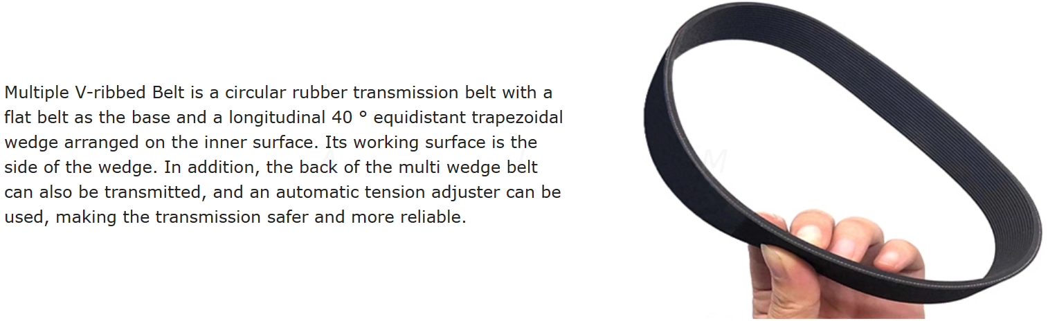 Ribbed Belt Poly V-belt Multi Wedge Synchronous Belt from China ...