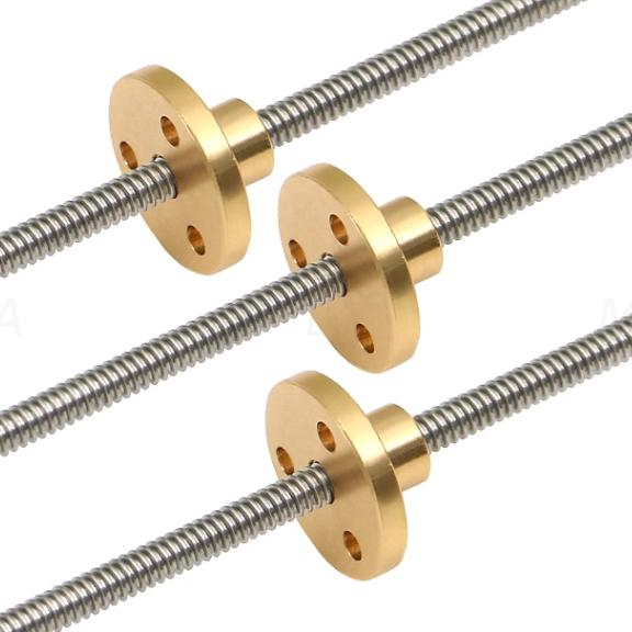 Diameter 3.5mm Custom Nut & Shaft T3.5 Trapezoidal Lead Screw from ...