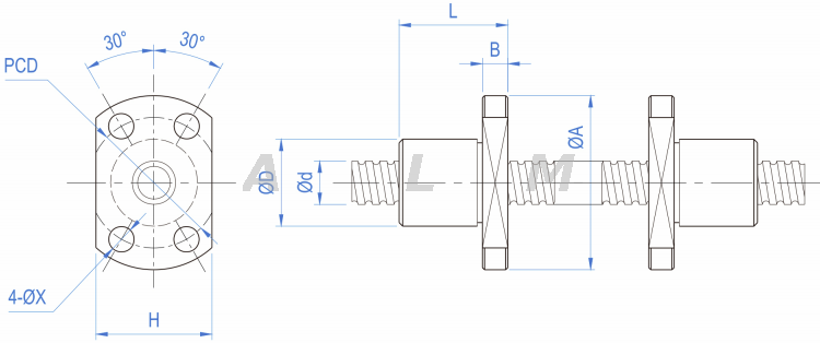 Fast Delivery Bi-directional Ground Ball Screw 1203 from China ...