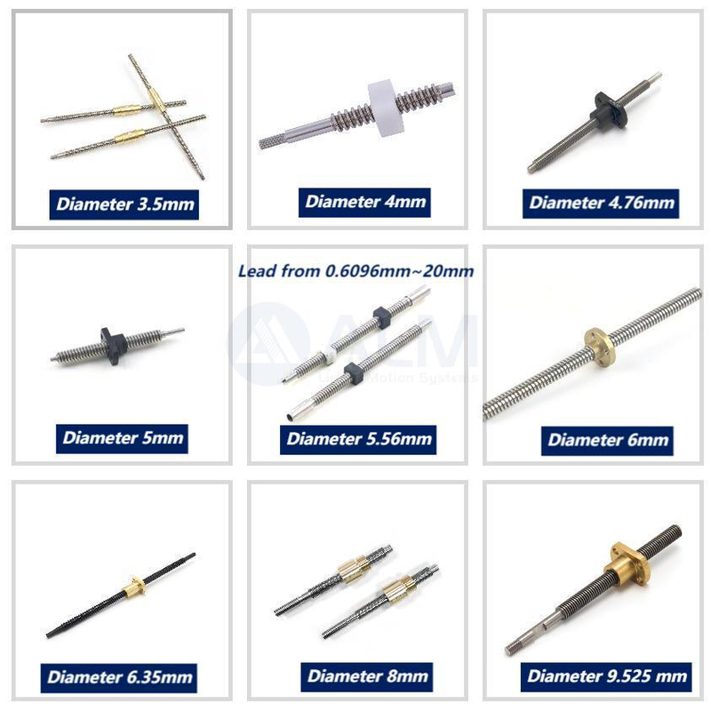 3.5x1 Stainless Steel Miniature Trapezoidal Lead Screw & Nut from China ...