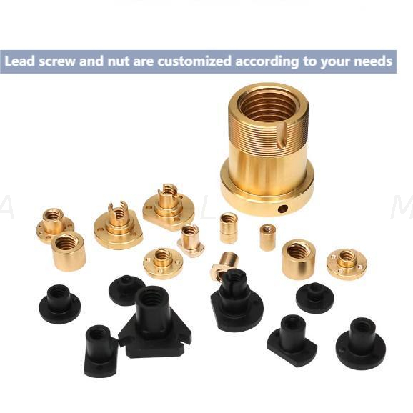 16 X3 Trapezoidal Lead Screws & Square Nut Round Nut from China manufacturer - Lead screw ball ...